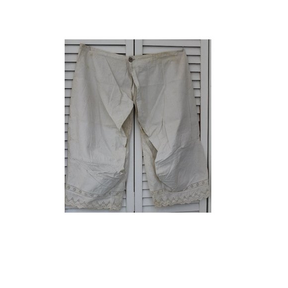 Intimates & Sleepwear | Antique White Cotton Bloomers Split Crotch 187s ...